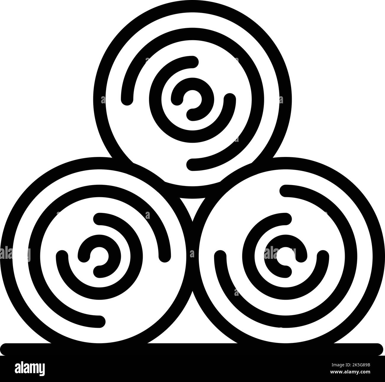 Log roll bed Stock Vector Images - Alamy