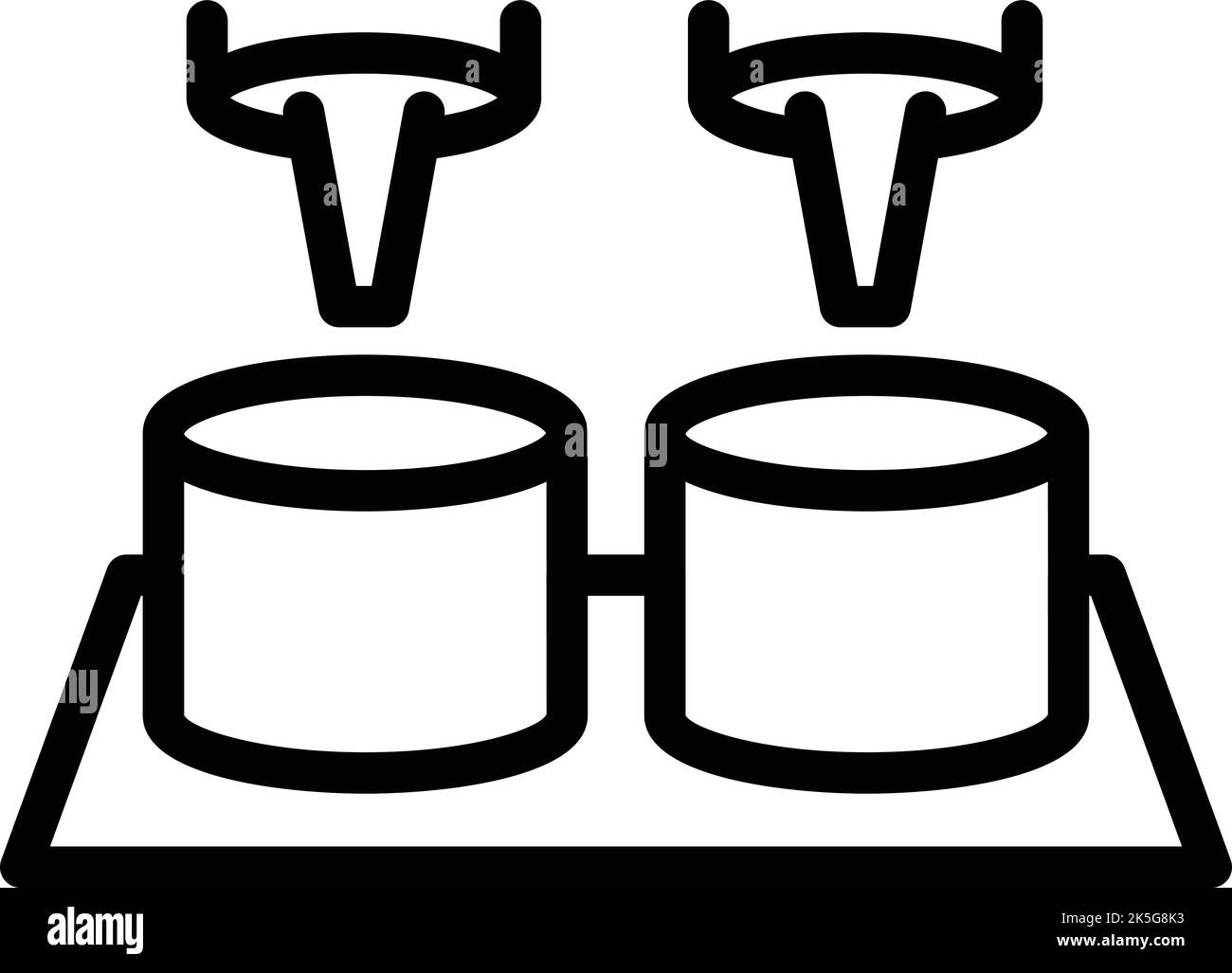 Candle make icon outline vector. Workshop making. Decorate basement ...