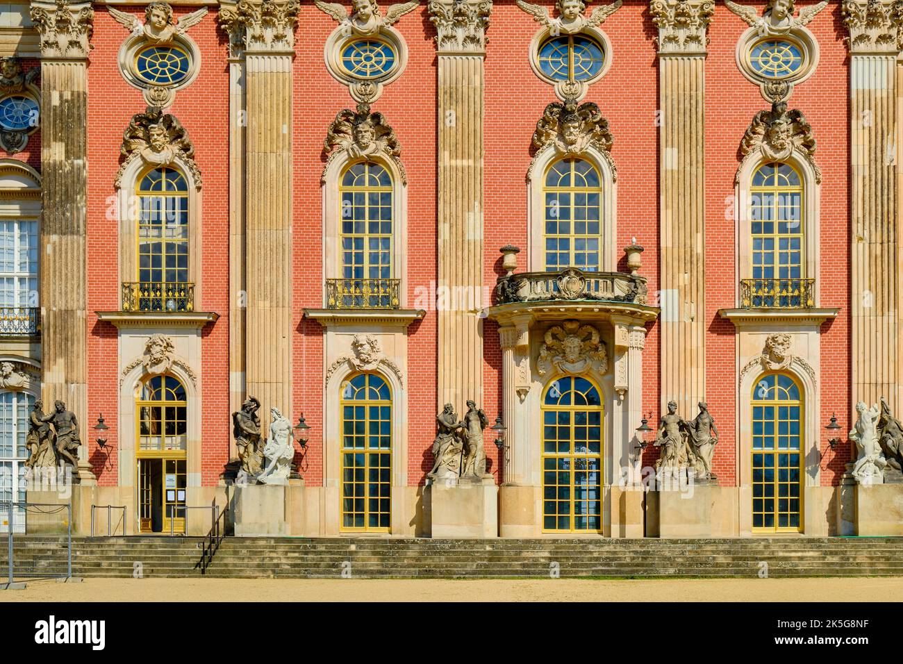 The Neues Palais (New Palace), a Prussian Baroque edifice, especially ...