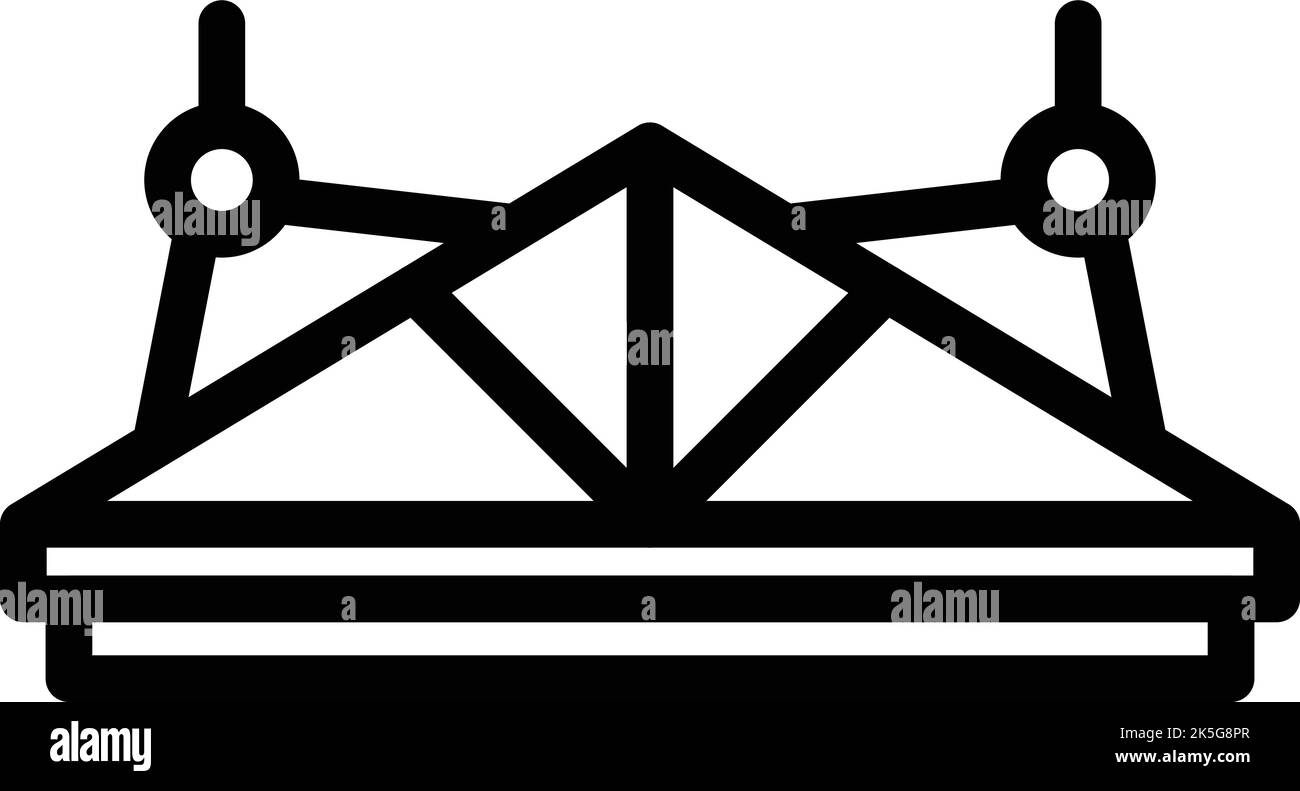 Roof construction icon outline vector. Metal sheet. Cover dealer Stock ...
