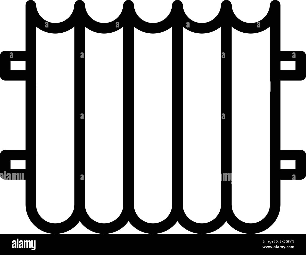 Home repair icon outline vector. Roof renovation. Sheet metal Stock ...