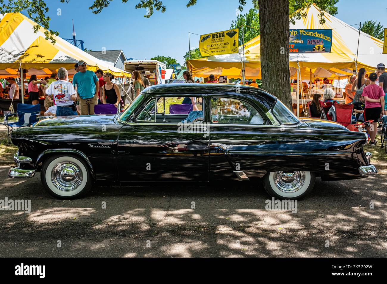 Falcon Heights, MN - June 18, 2022: High perspective side view of a ...