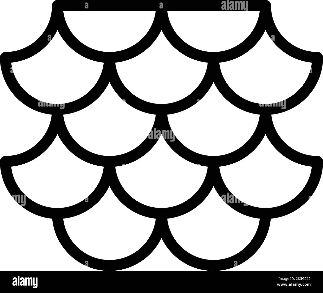 Tile roof icon outline vector. Repair fixing. Metal sheet Stock Vector ...