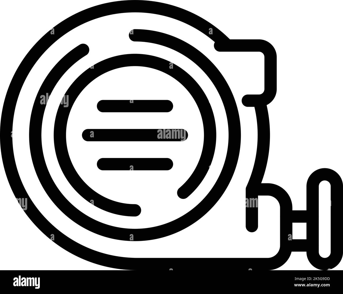 Measurement tape icon outline vector. Floor interior. Decor ...