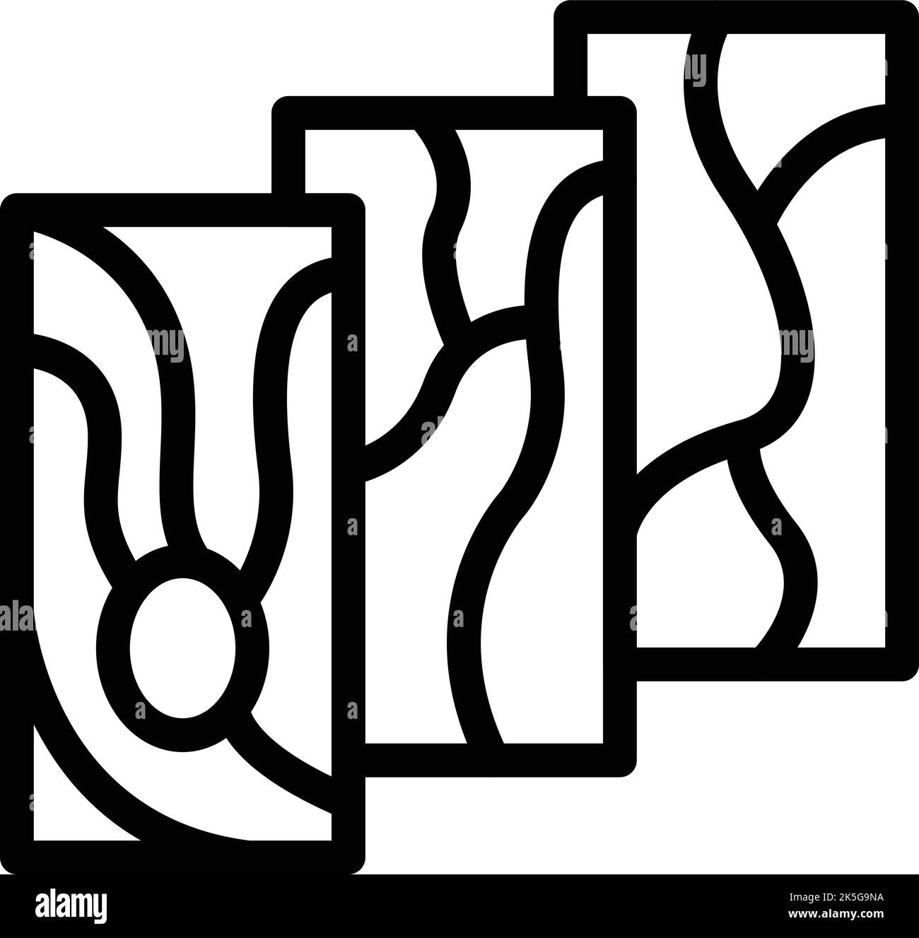 Decor surface icon outline vector. Home texture. Parquet wall Stock ...