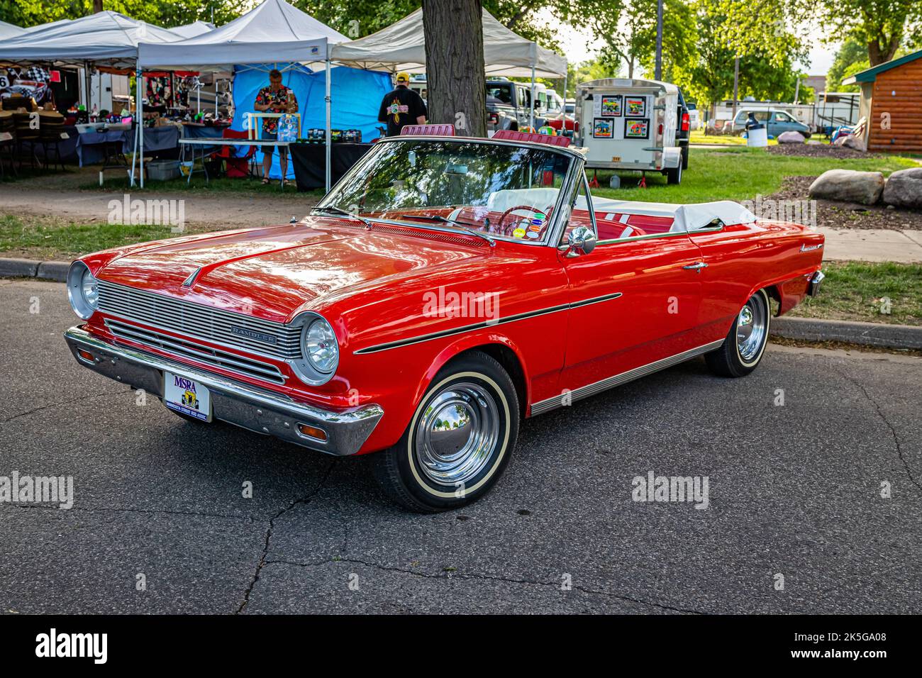 Falcon Heights, MN - June 19, 2022: High perspective front corner view ...