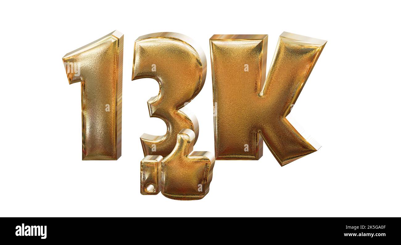 3d number 13 hi-res stock photography and images - Alamy