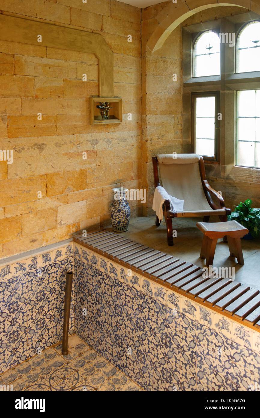 Turkish plunge bath interior of Cragside National trust property in ...