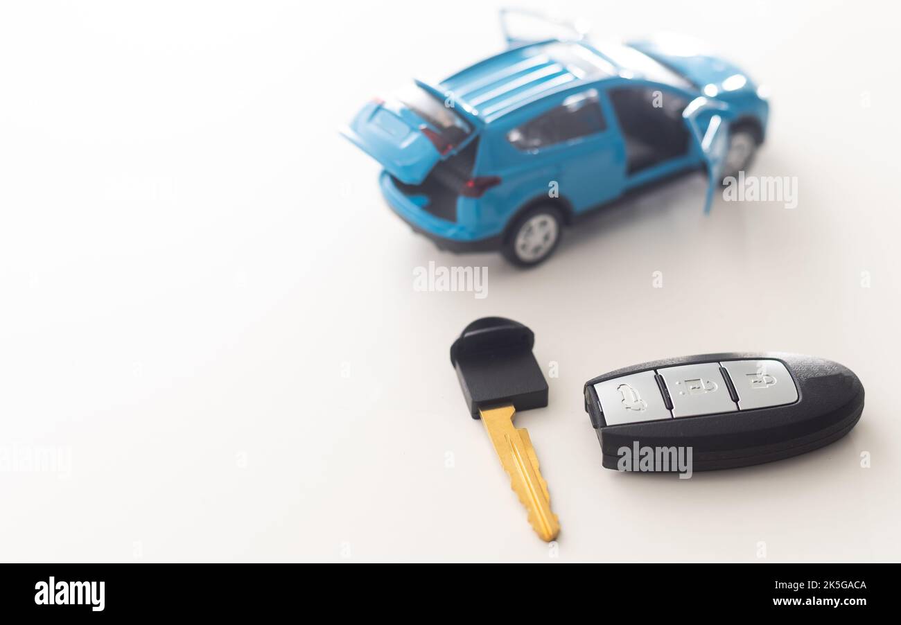 car and key. toy car and fob Stock Photo - Alamy