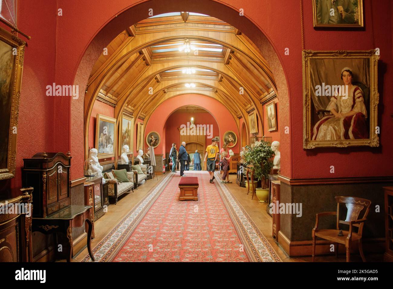 interior of Cragside National trust property in Northumberland Stock ...