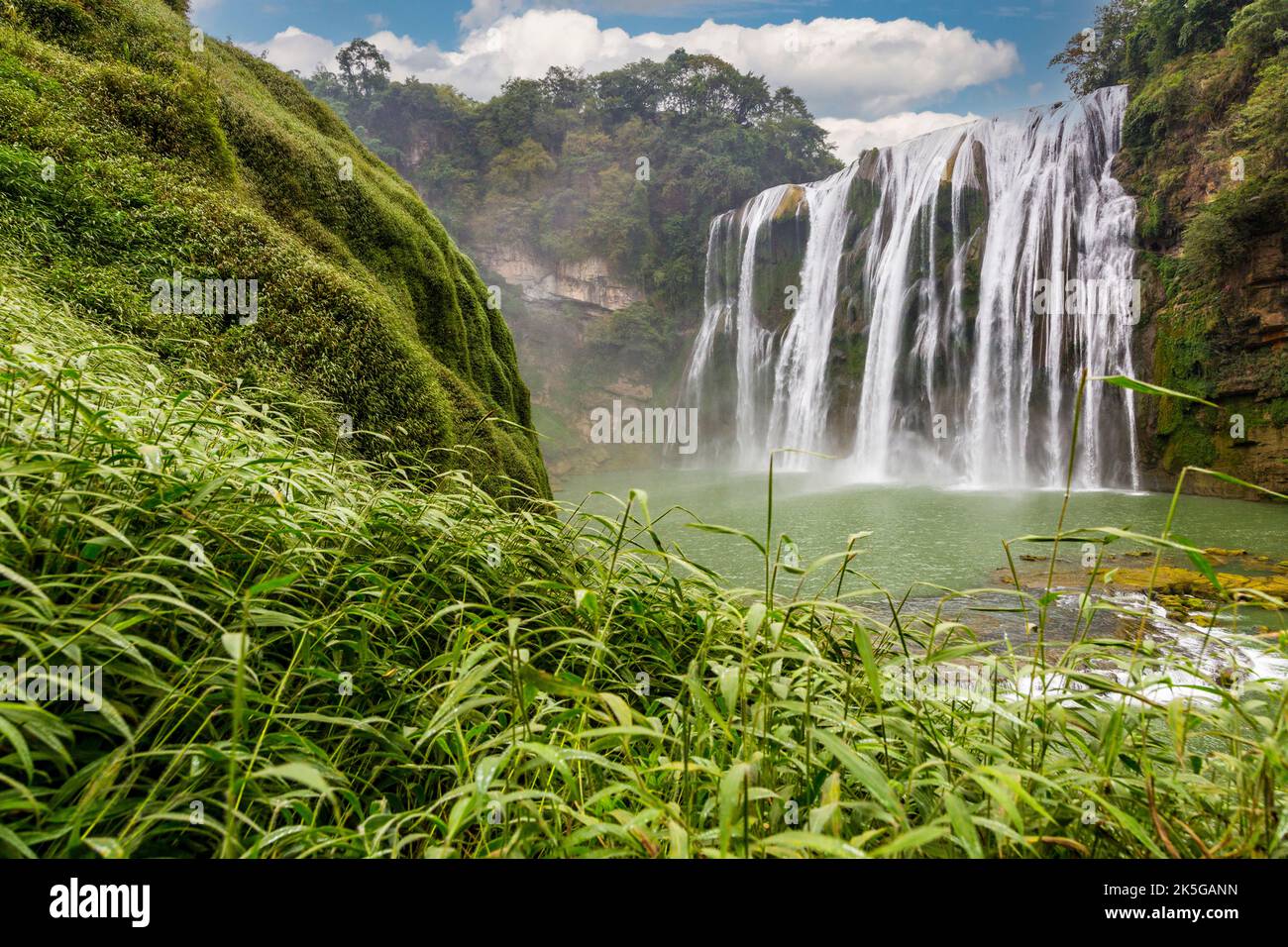 Guizhou Province, China. Yellow Fruit Tree (Huangguoshu) Waterfall ...