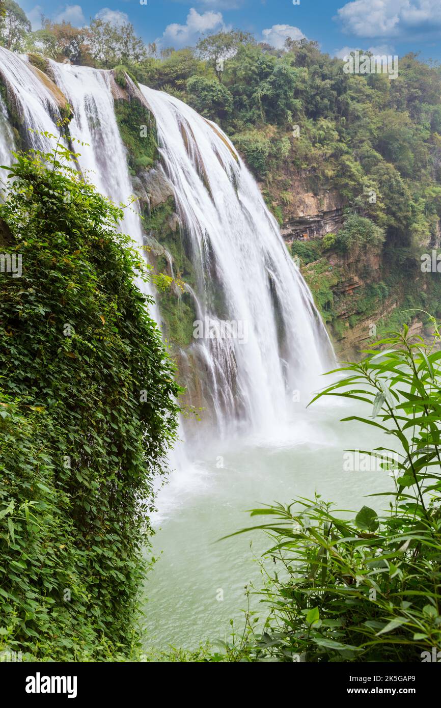 Guizhou Province, China. Yellow Fruit Tree (Huangguoshu) Waterfall ...
