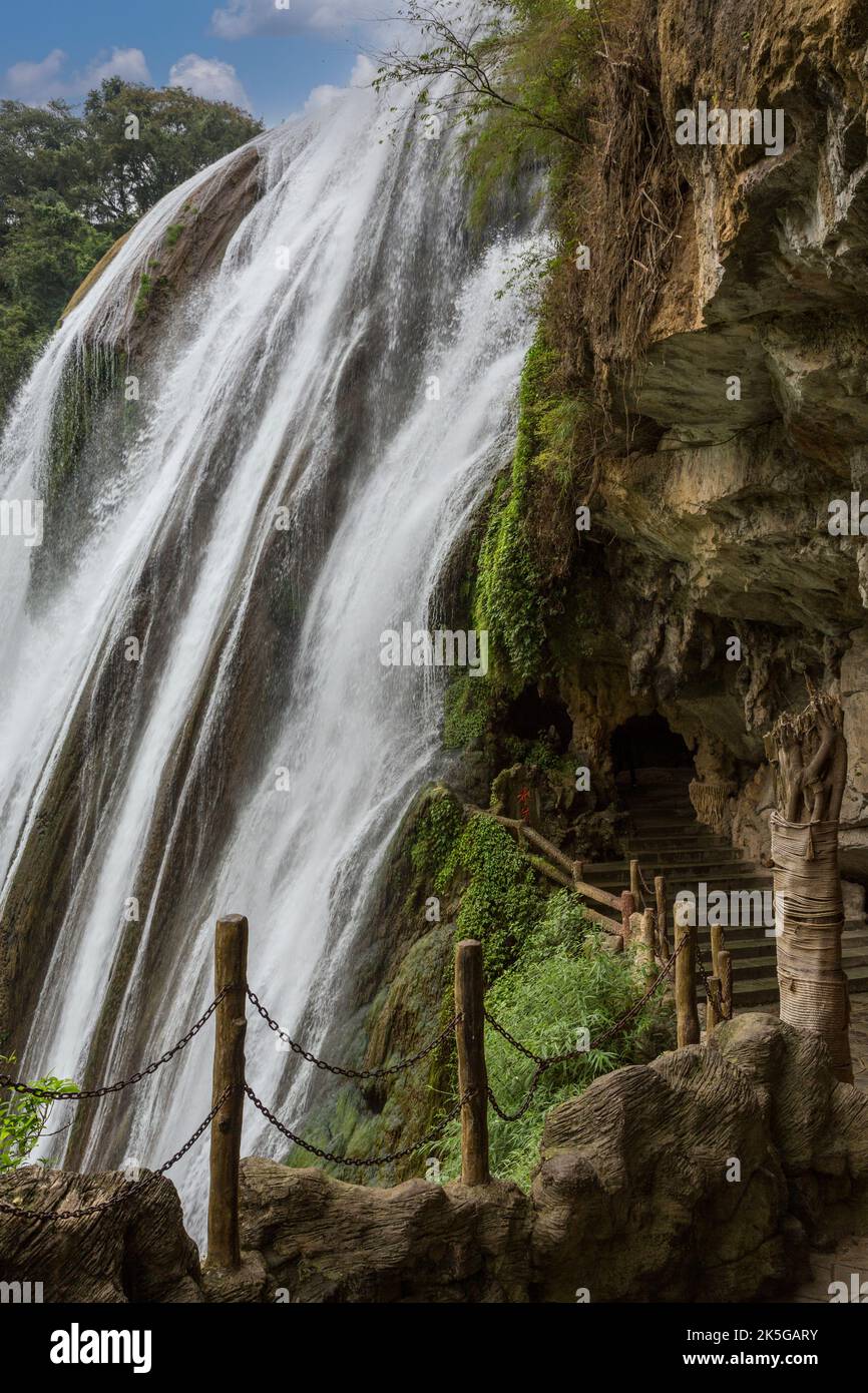Guizhou Province, China. Yellow Fruit Tree (Huangguoshu) Waterfall ...