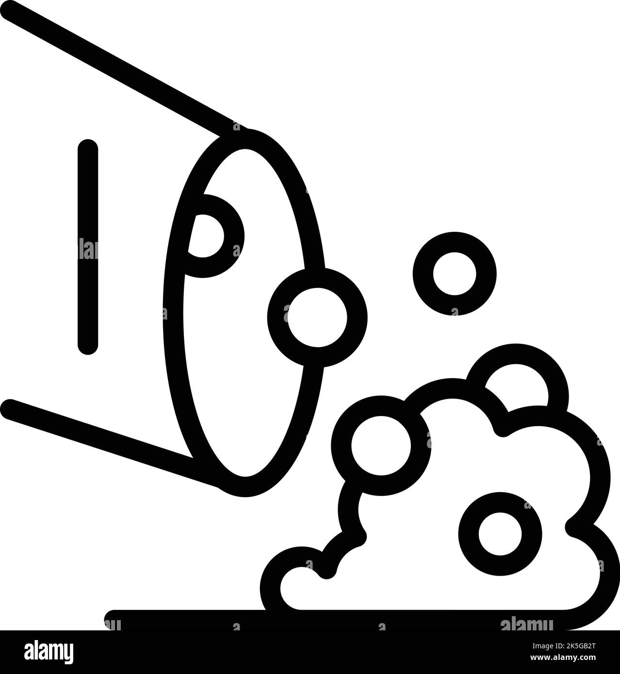 Miner tube icon outline vector. Gold mine. Golden rock Stock Vector ...