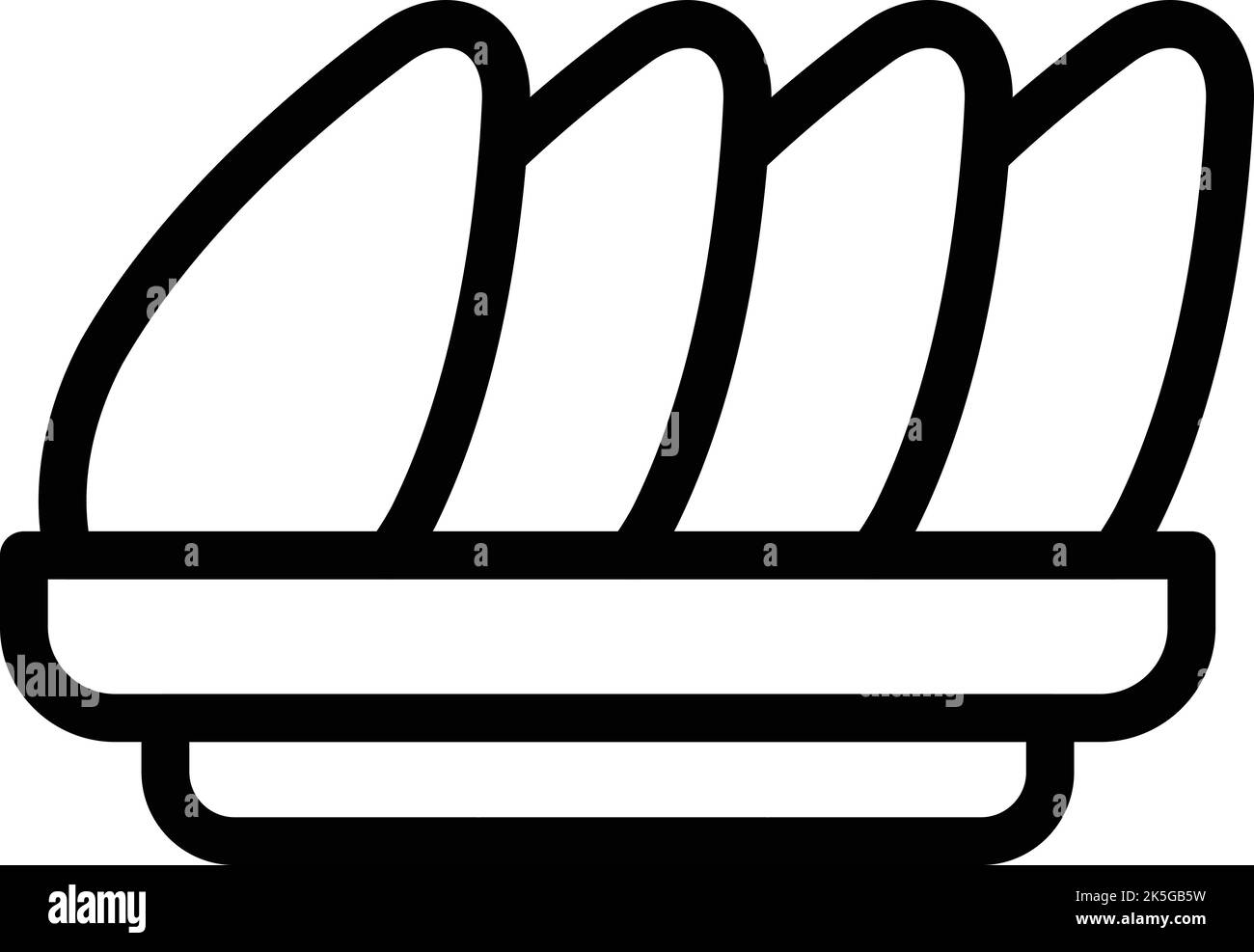 Fast Food Icon Outline Vector Chicken Nugget American Bucket Stock Vector Image And Art Alamy