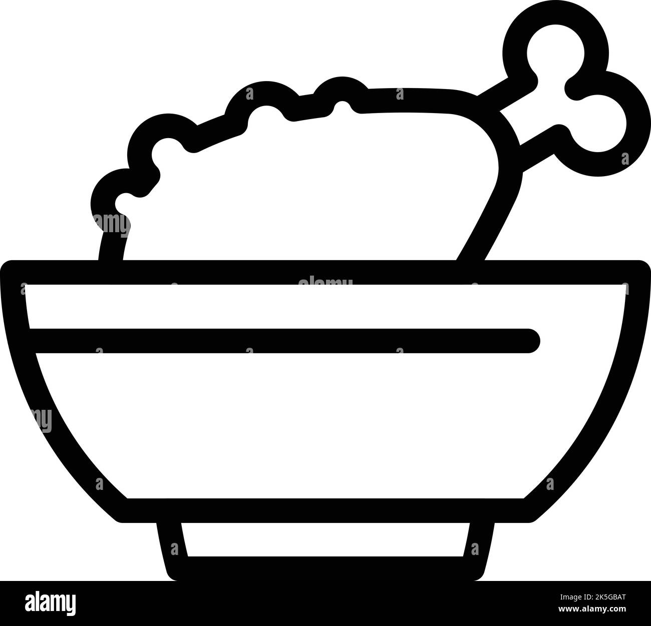 Kentucky fried chicken plate Stock Vector Images - Alamy