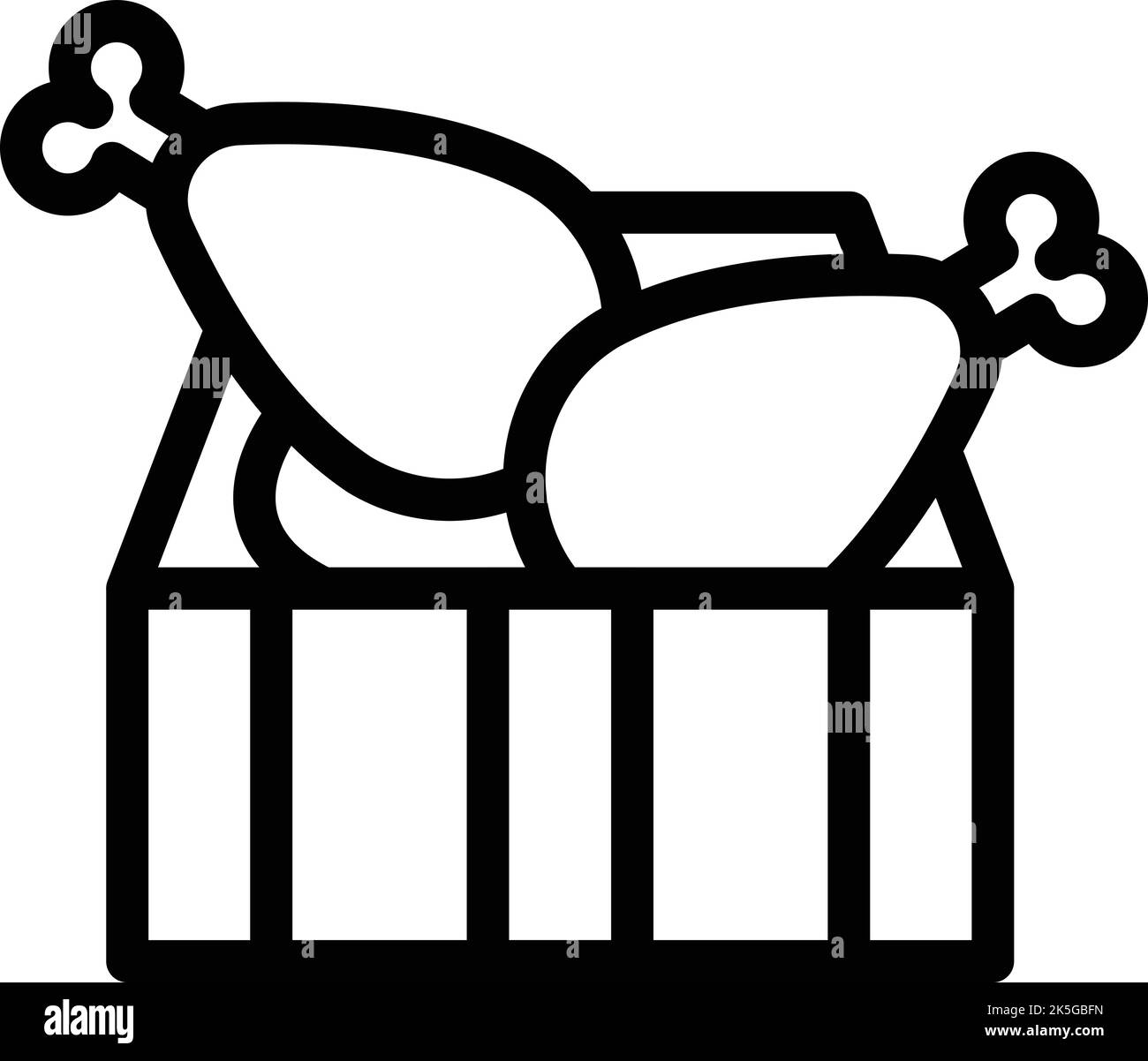 Kentucky fried chicken plate Stock Vector Images - Alamy