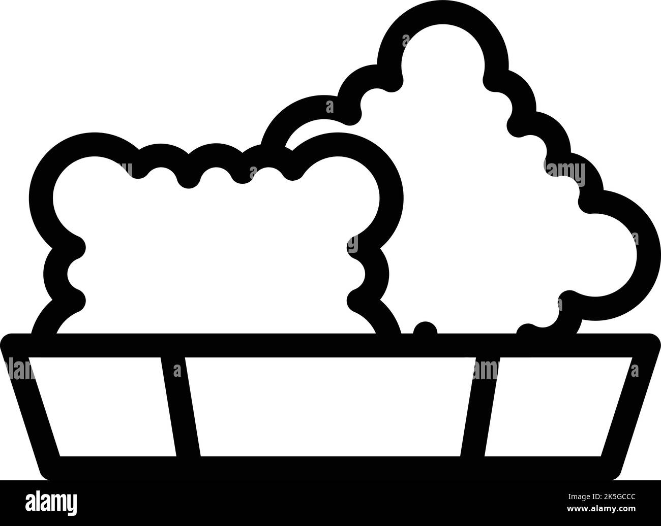 Crispy food icon outline vector. Fry food. Chicken meat Stock Vector ...