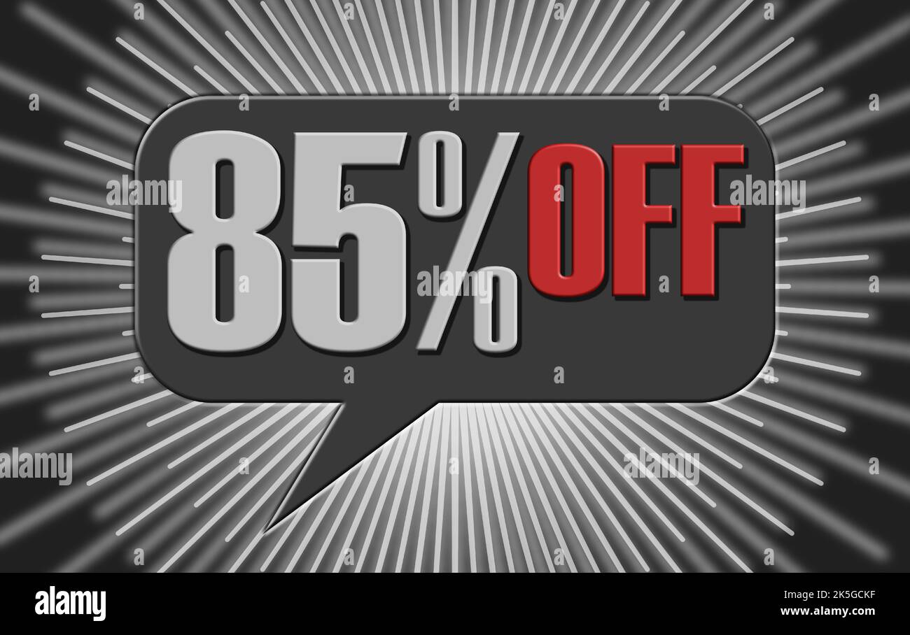 Sale 85 percent Stock Vector Images - Alamy