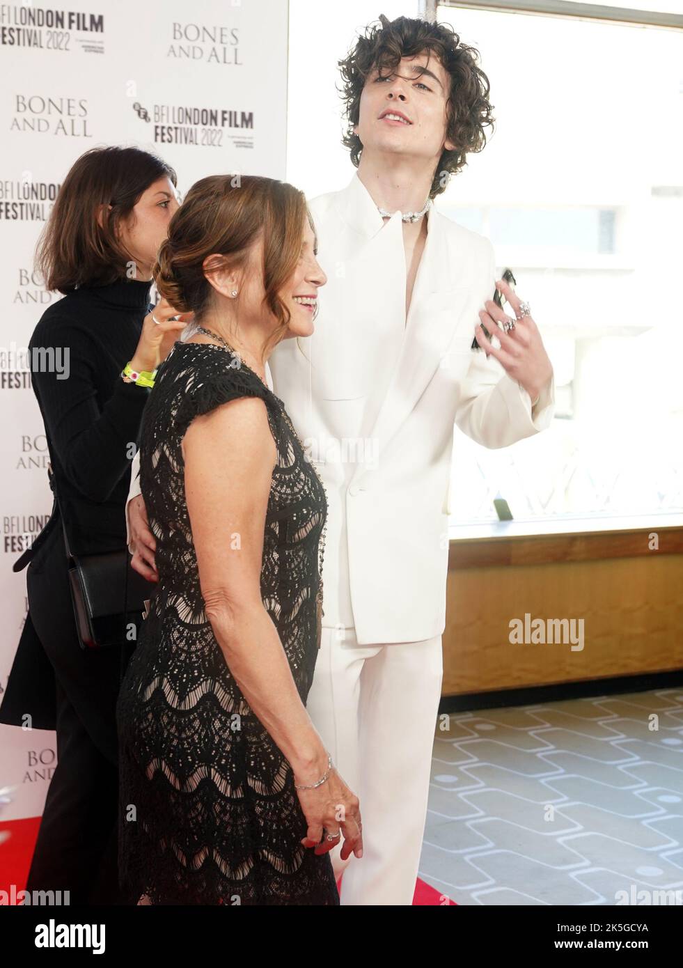 Timothee Chalamet and his mother Nicole Flender attending the UK ...