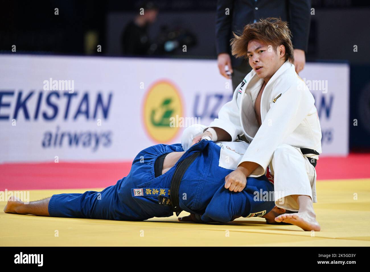 Tashkent, Uzbekistan. Credit: MATSUO. 7th Oct, 2022. (L-R) Joshiro Maruyama, Hifumi Abe (JPN ...