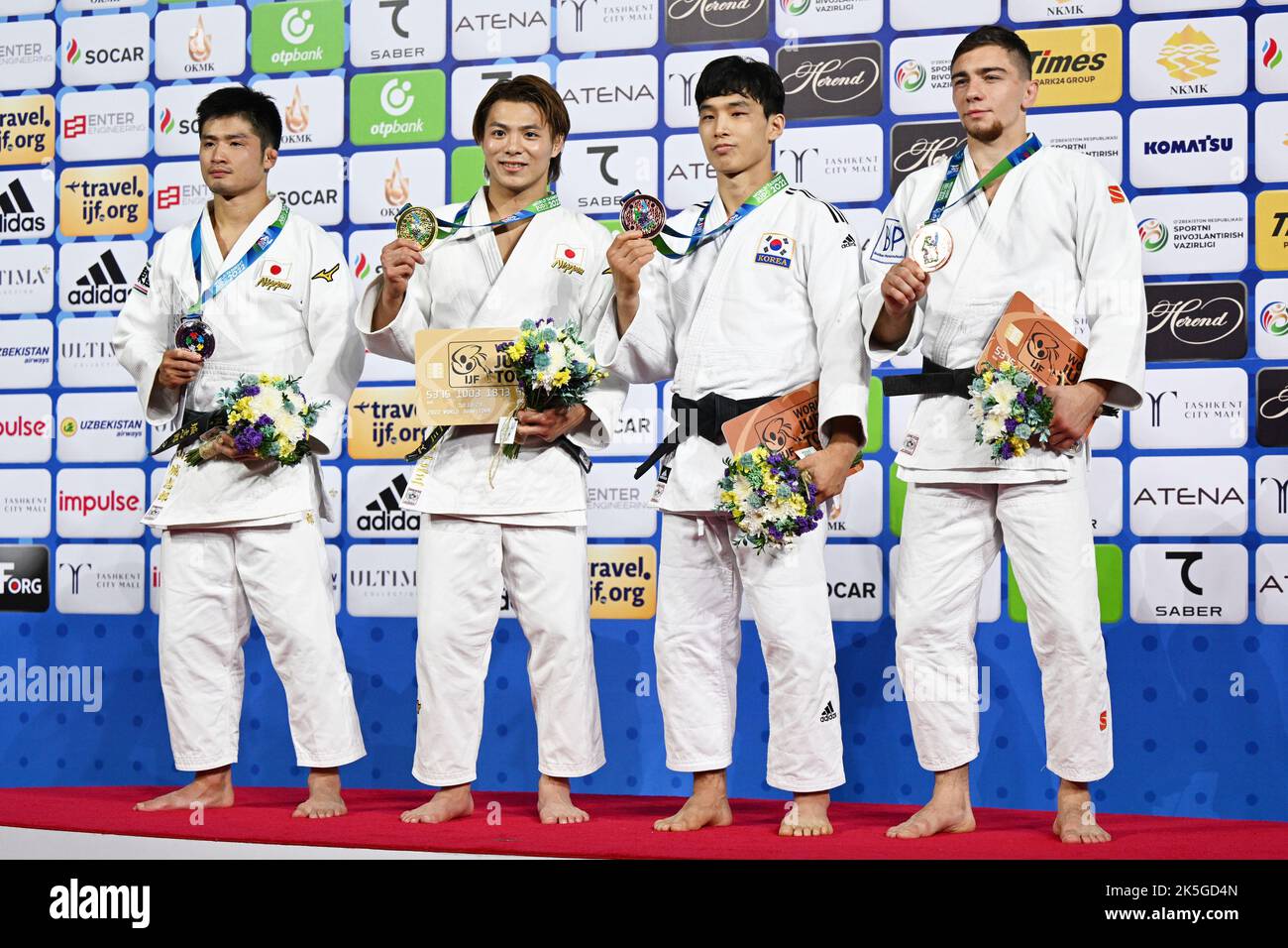 Tashkent, Uzbekistan. Credit: MATSUO. 7th Oct, 2022. (L-R) Joshiro Maruyama, Hifumi Abe (JPN ...
