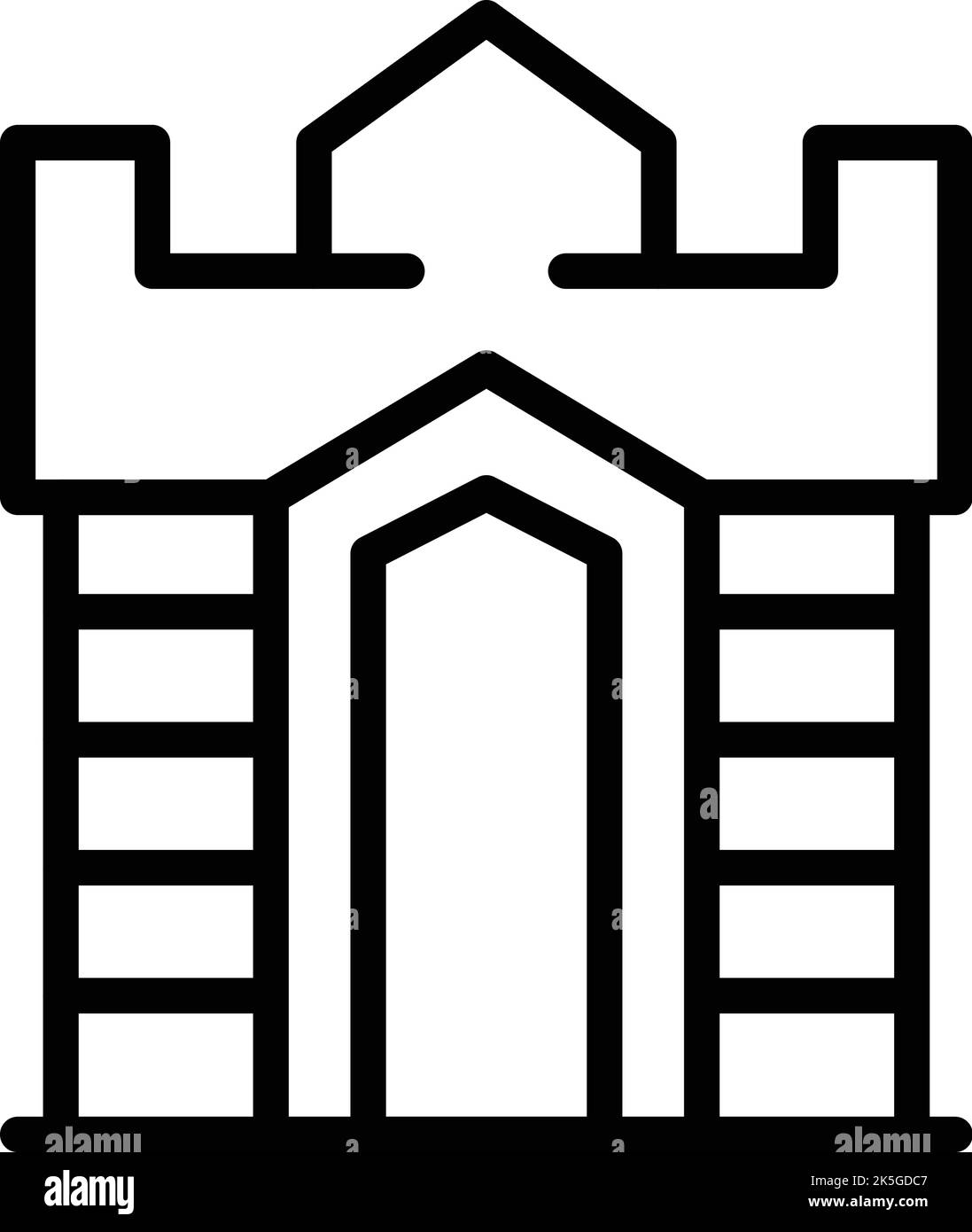 Culture building icon outline vector. Myanmar day. Landmark national ...