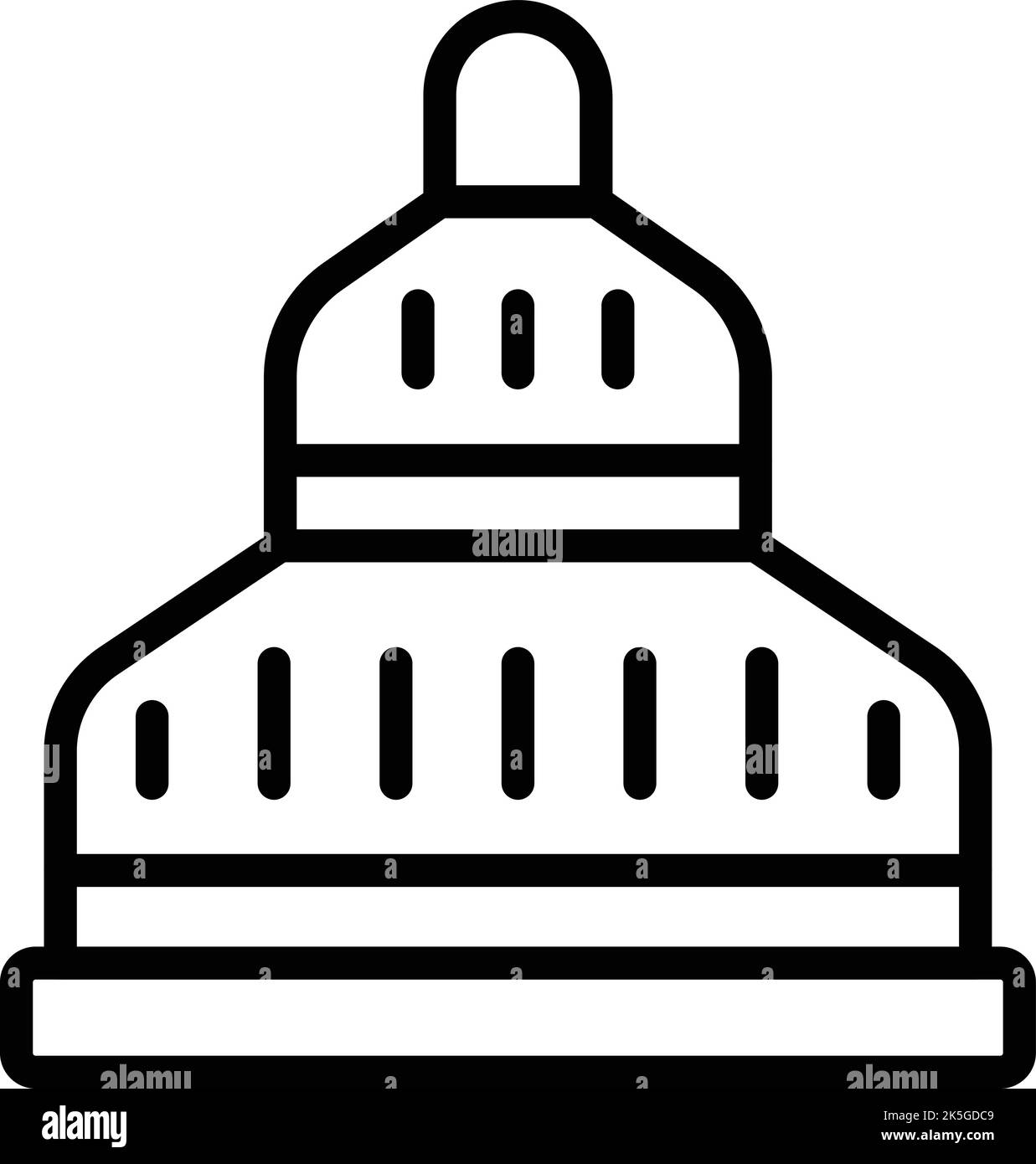 Myanmar temple icon outline vector. National day. Architecture culture ...