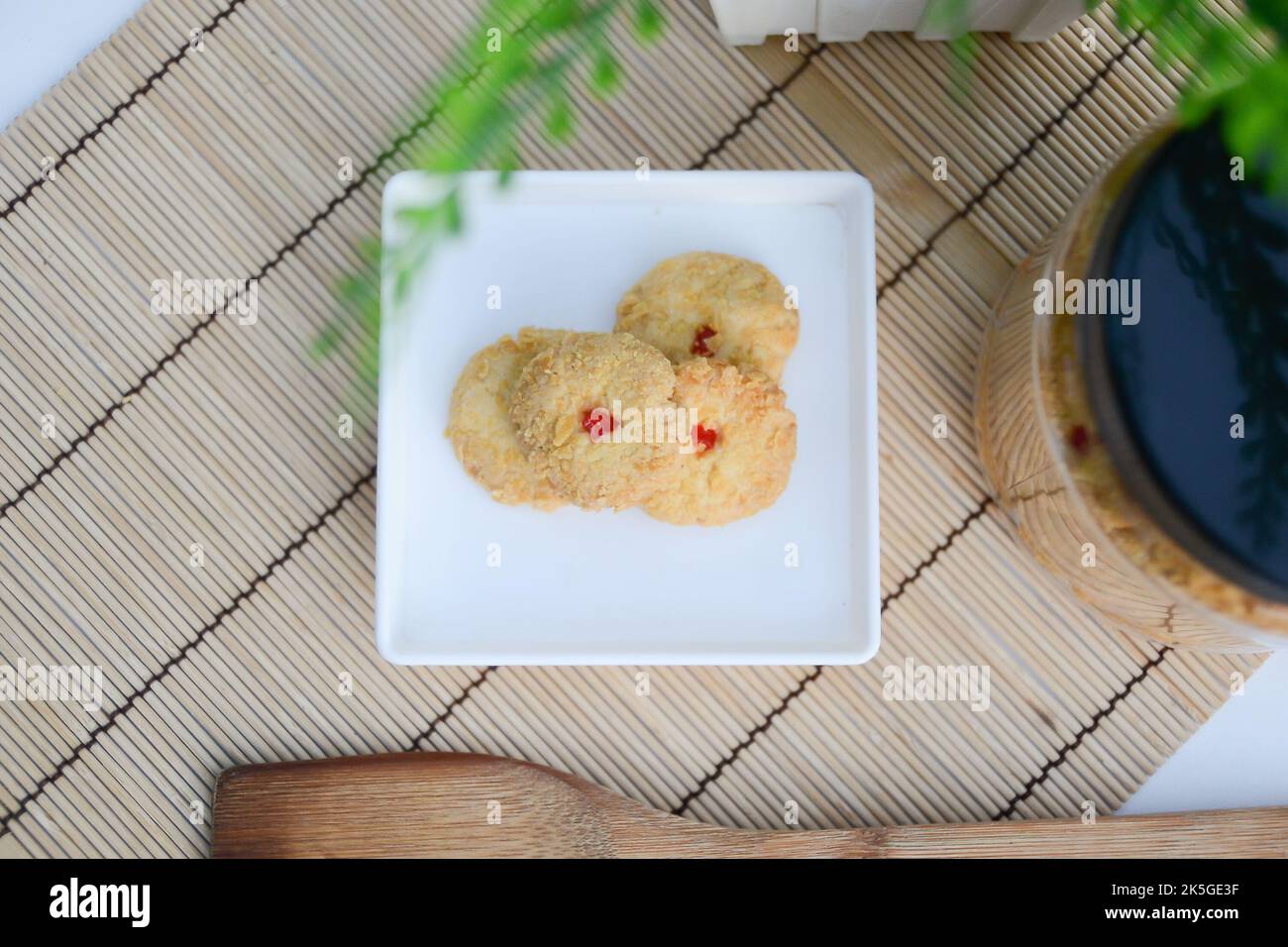 Home made of Malaysia traditional Cornflakes or ' Biskut Cornflakes ...