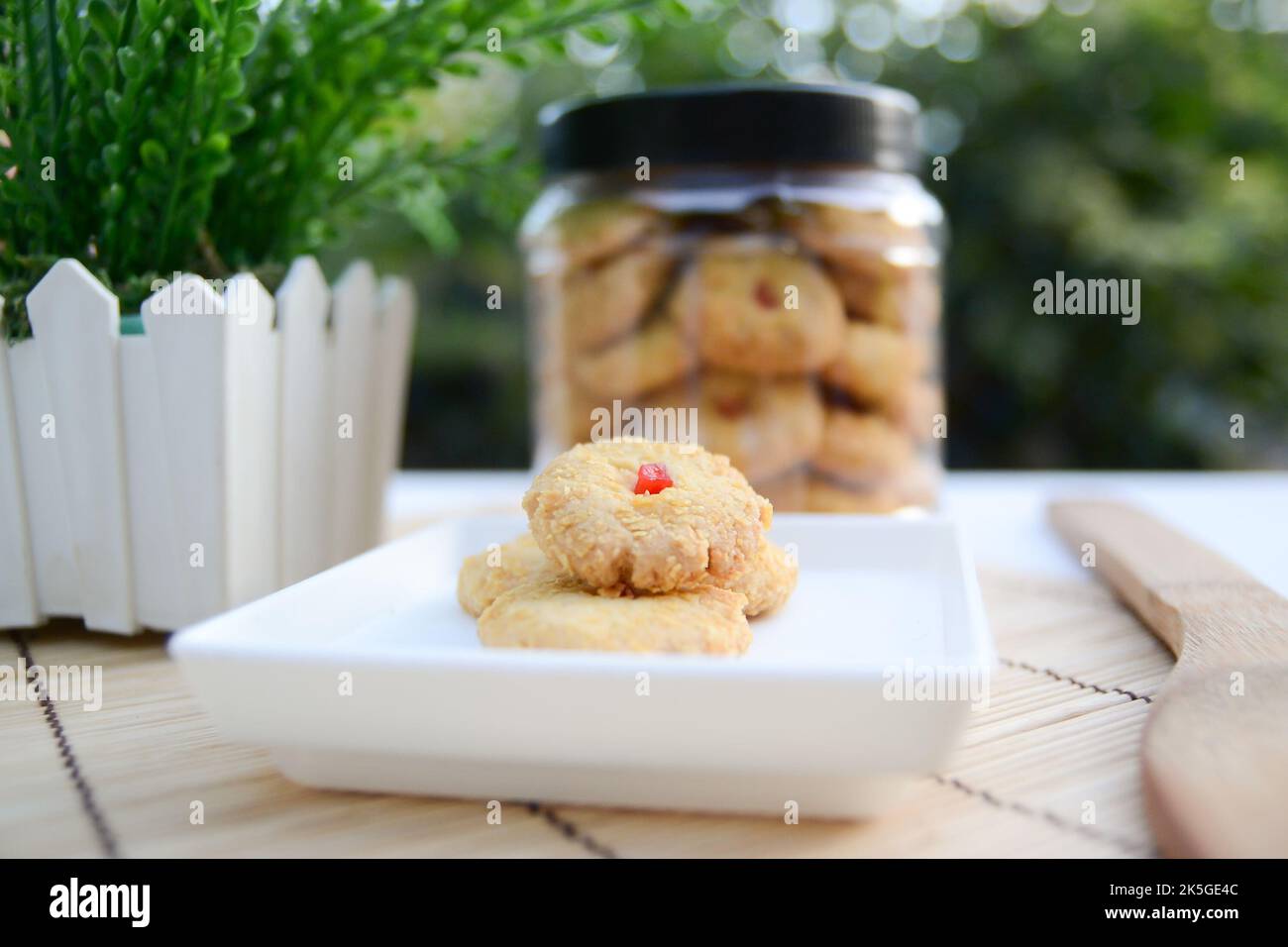 Home made of Malaysia traditional Cornflakes or ' Biskut Cornflakes ...