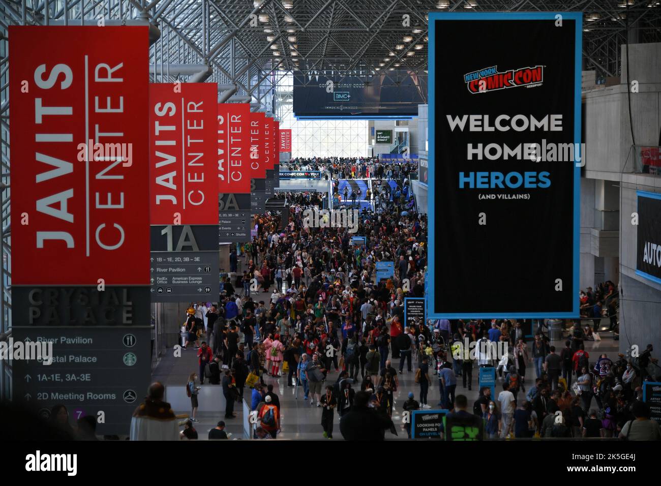 Guests attend New York Comic Con 2022 on October 07, 2022 in New York ...