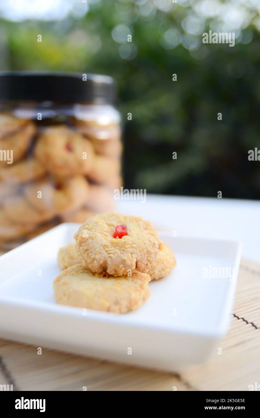 Home made of Malaysia traditional Cornflakes or ' Biskut Cornflakes ...