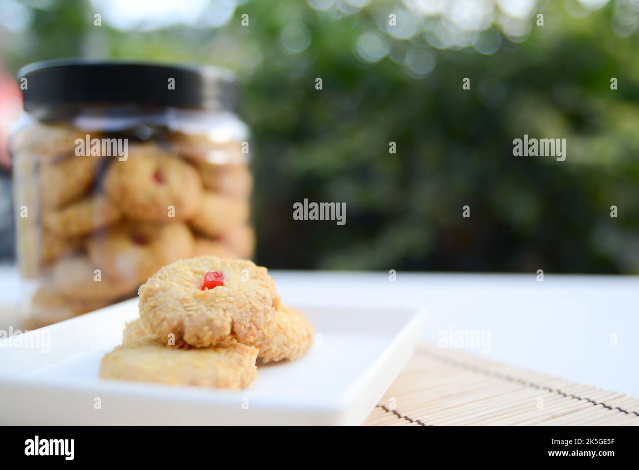 Home made of Malaysia traditional Cornflakes or ' Biskut Cornflakes ...