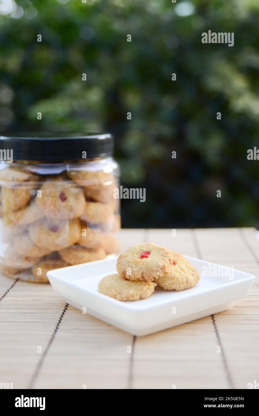 Home made of Malaysia traditional Cornflakes or ' Biskut Cornflakes ...