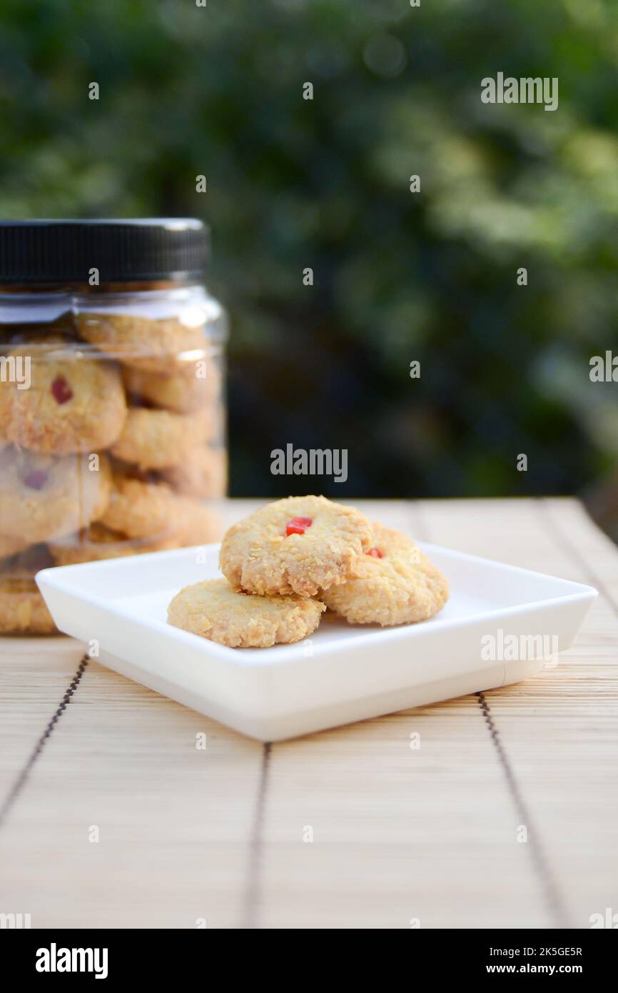 Home made of Malaysia traditional Cornflakes or ' Biskut Cornflakes ...