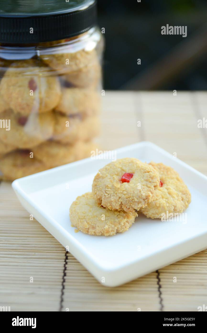 Home made of Malaysia traditional Cornflakes or ' Biskut Cornflakes ...