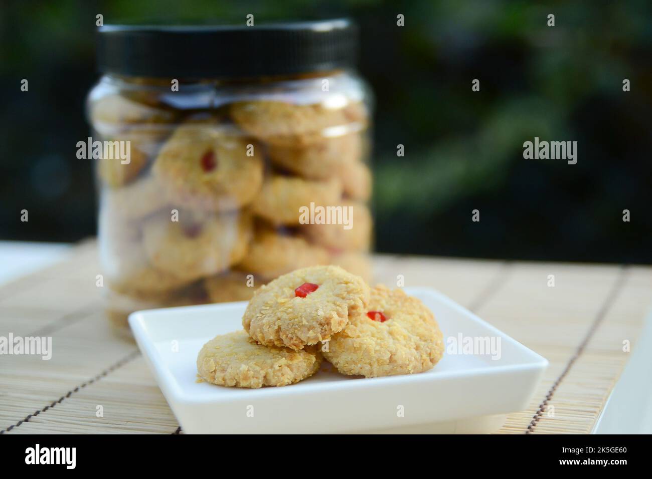 Home made of Malaysia traditional Cornflakes or ' Biskut Cornflakes ...