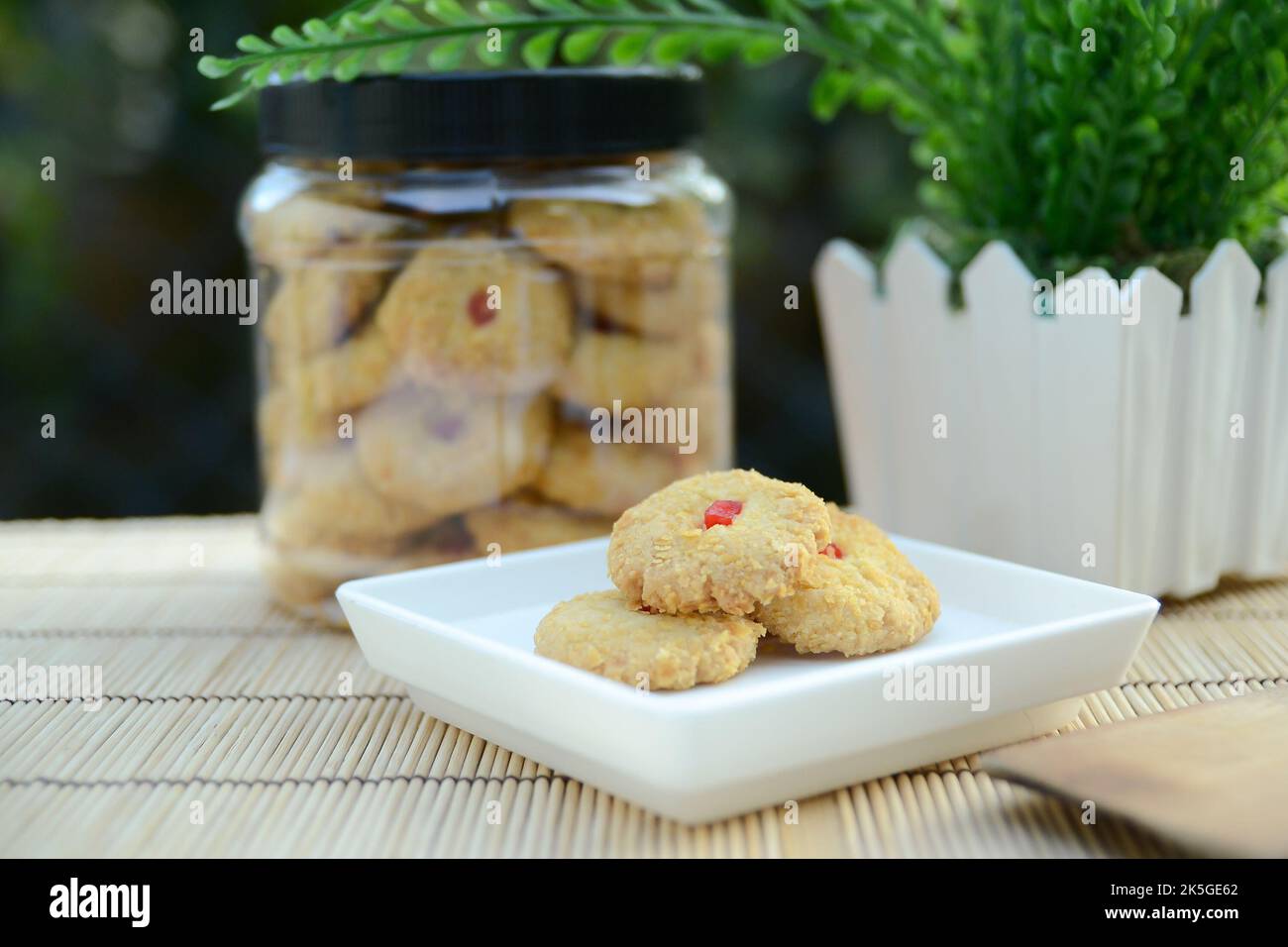 Home made of Malaysia traditional Cornflakes or ' Biskut Cornflakes ...