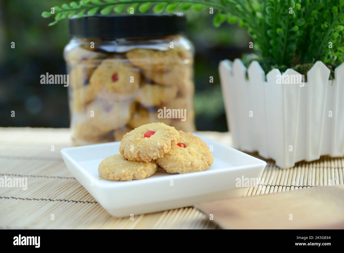 Home made of Malaysia traditional Cornflakes or ' Biskut Cornflakes ...