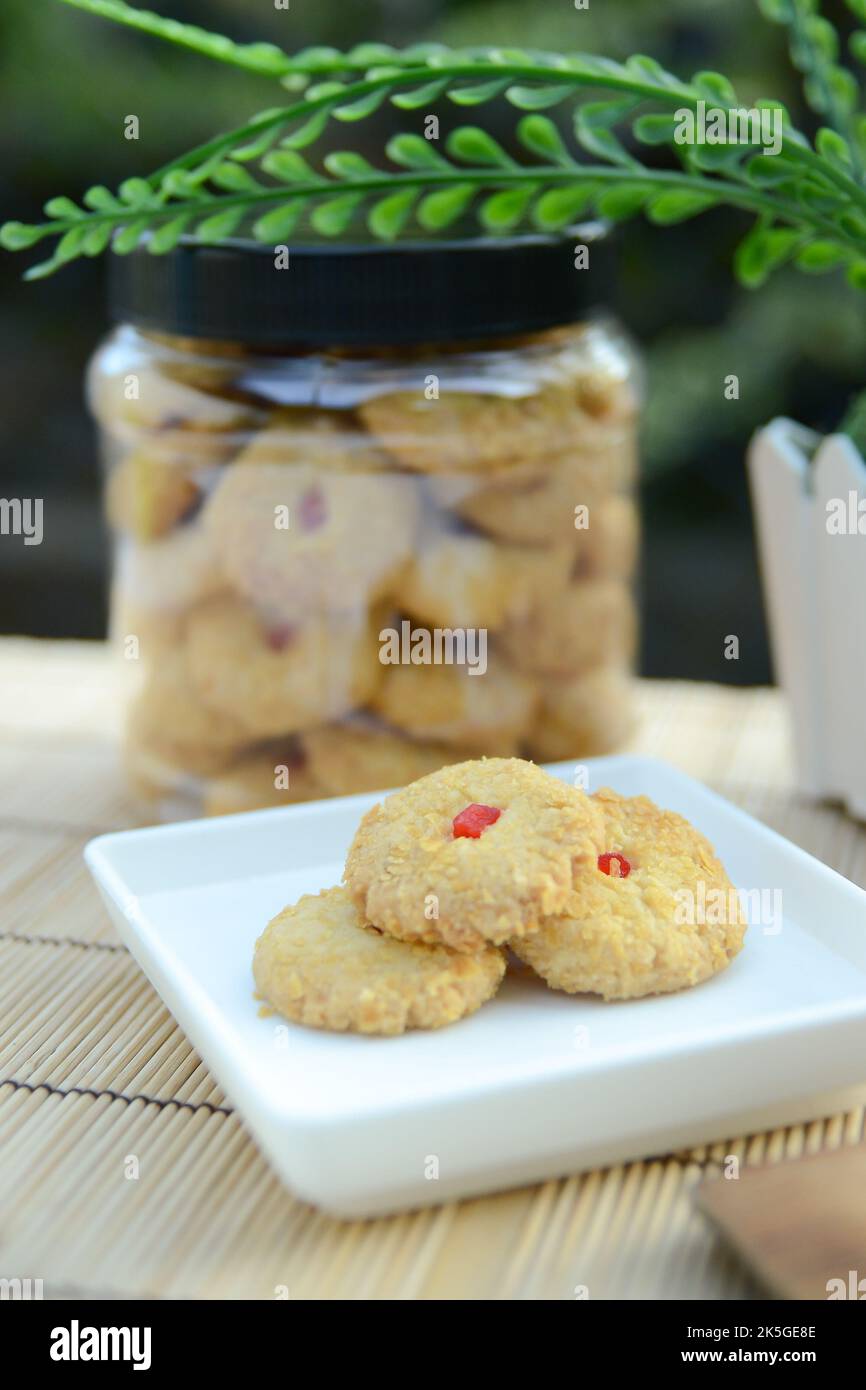 Home made of Malaysia traditional Cornflakes or ' Biskut Cornflakes ...