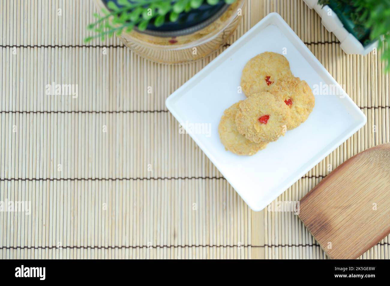 Home made of Malaysia traditional Cornflakes or ' Biskut Cornflakes ...