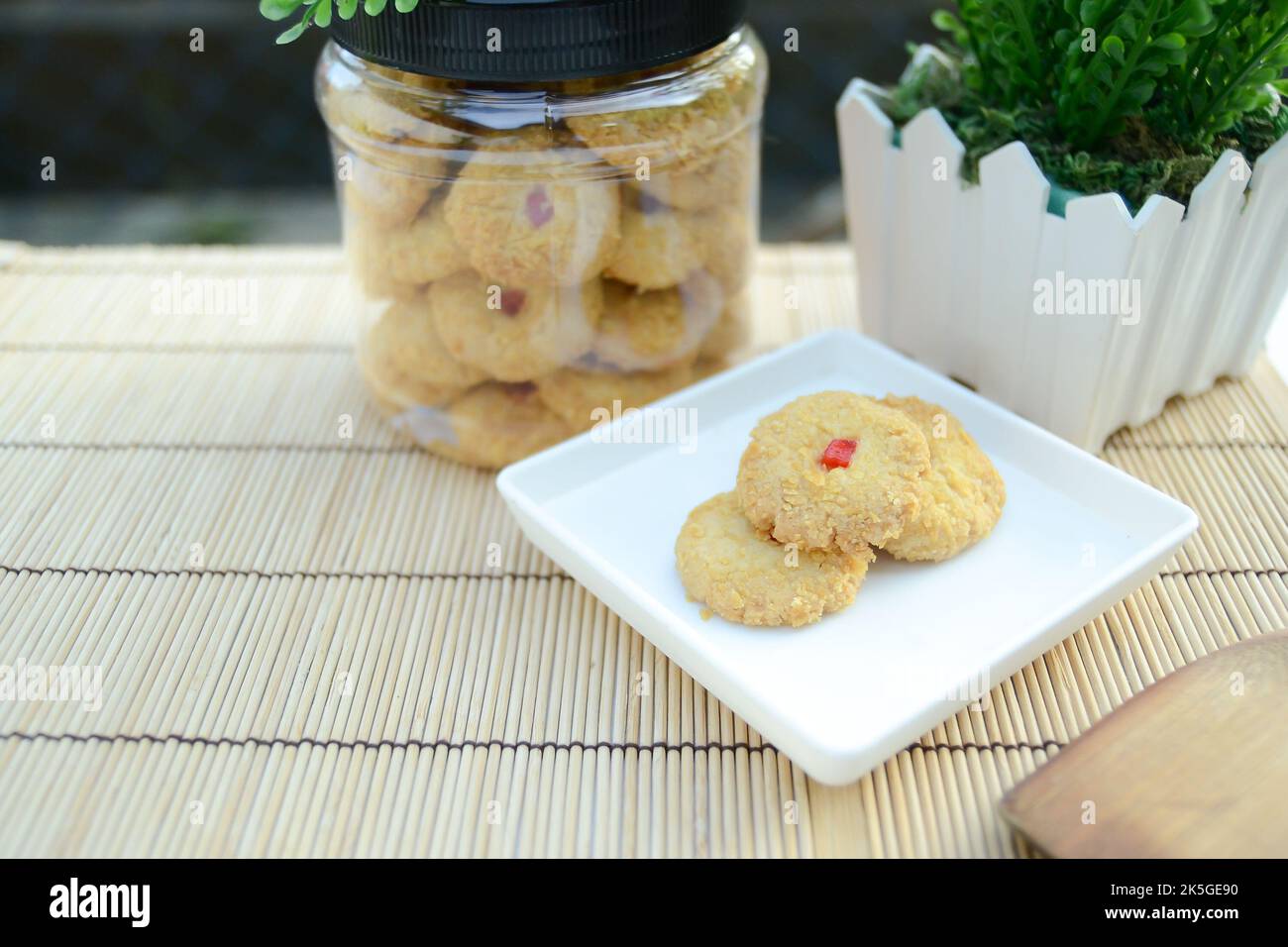 Home made of Malaysia traditional Cornflakes or ' Biskut Cornflakes ...