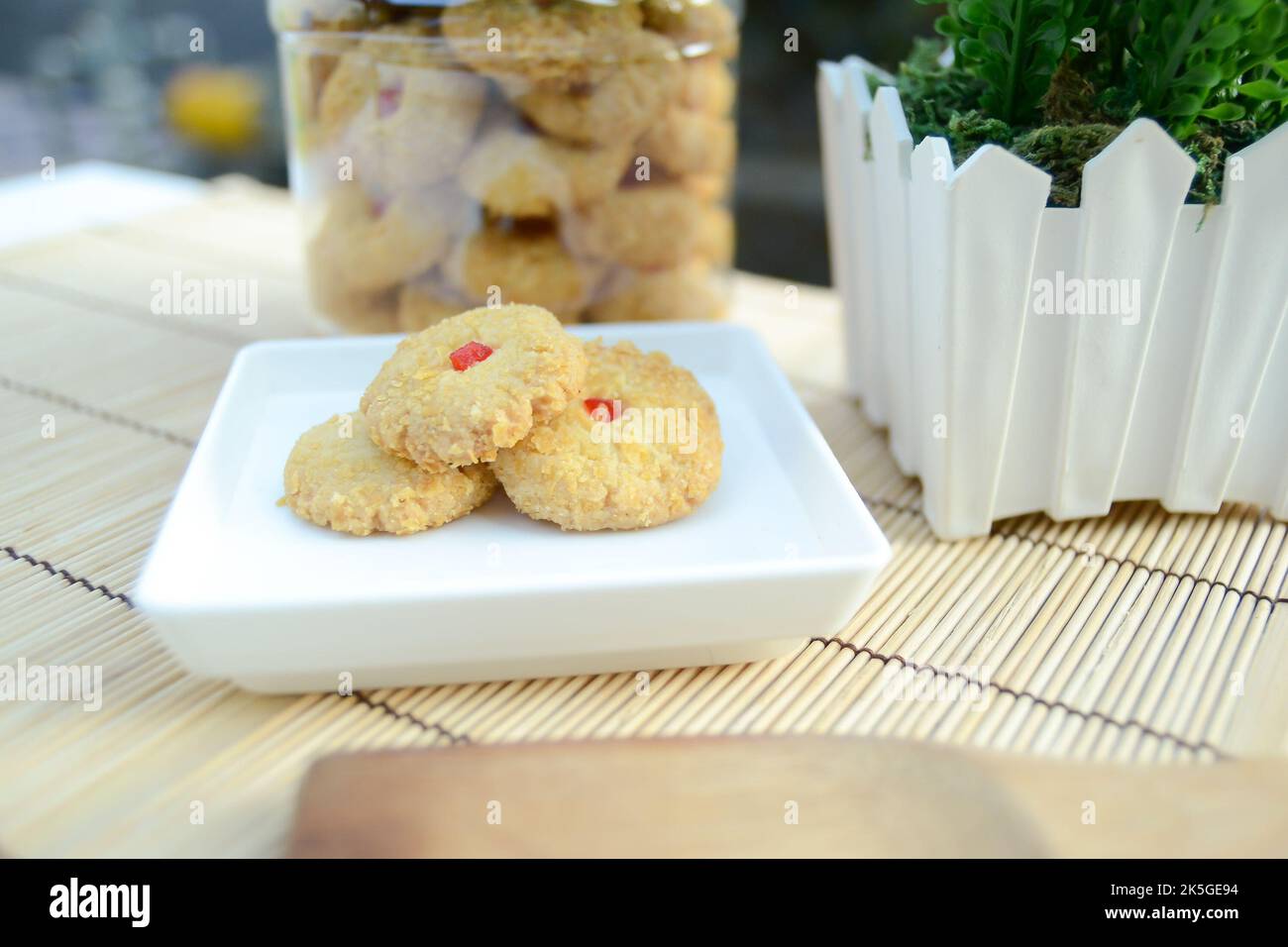 Home made of Malaysia traditional Cornflakes or ' Biskut Cornflakes ...
