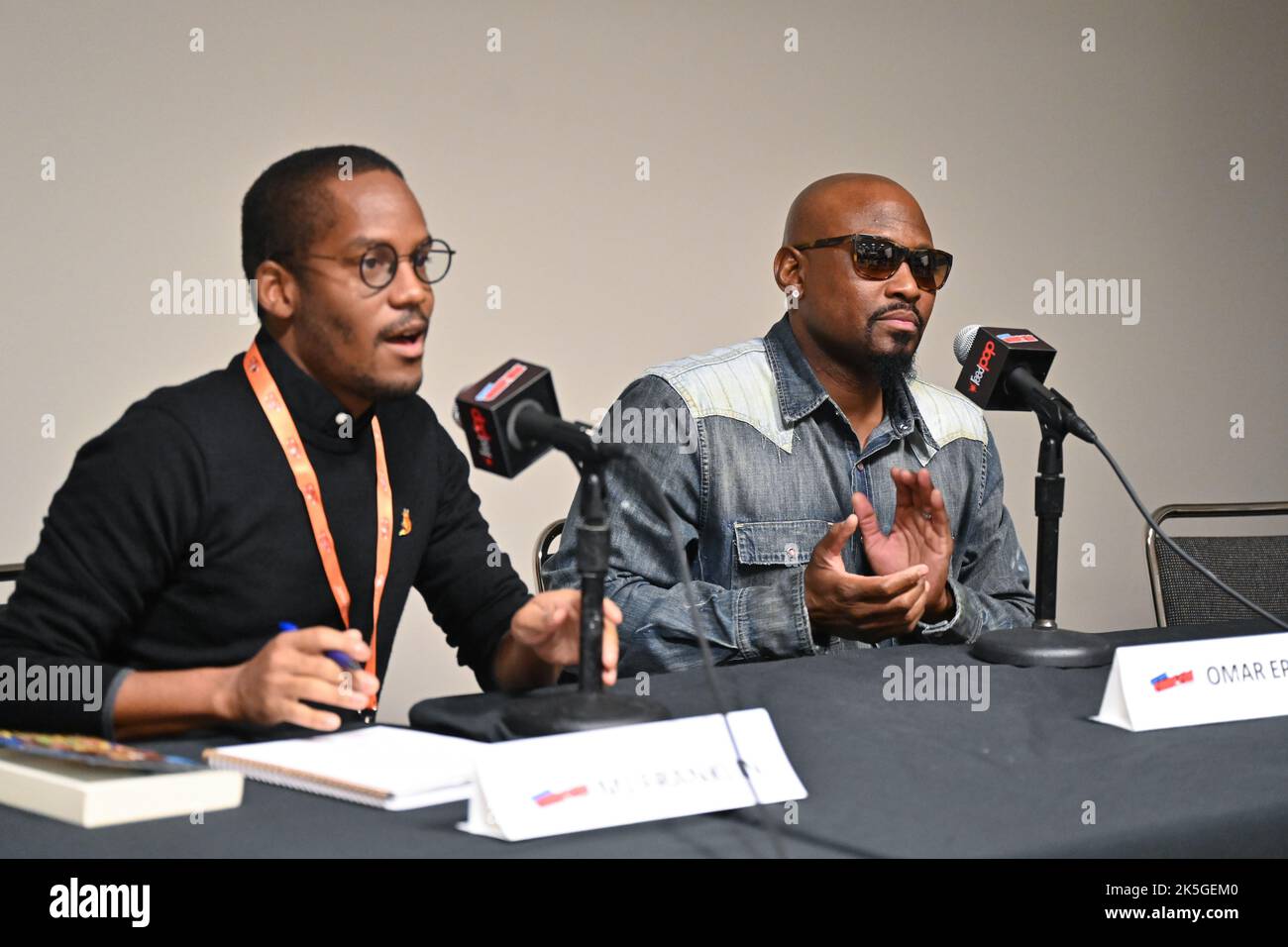 Omar Epps attends the 'Spotlight: Omar Epps for NUBIA:THE AWAKENING' ' panel during New York ...