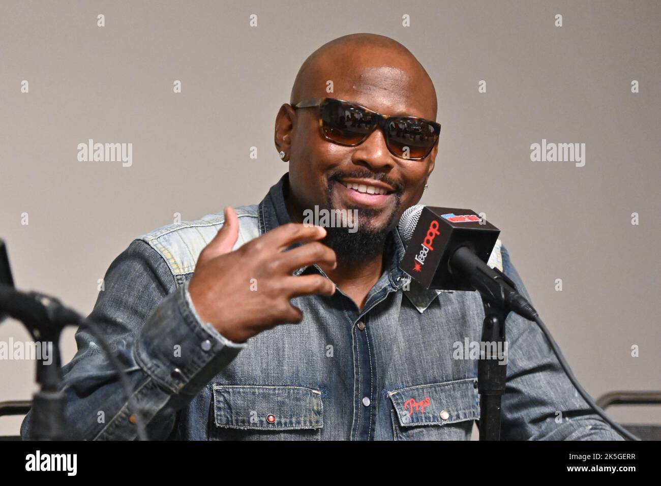 Omar Epps attends the 'Spotlight: Omar Epps for NUBIA:THE AWAKENING' ' panel during New York ...