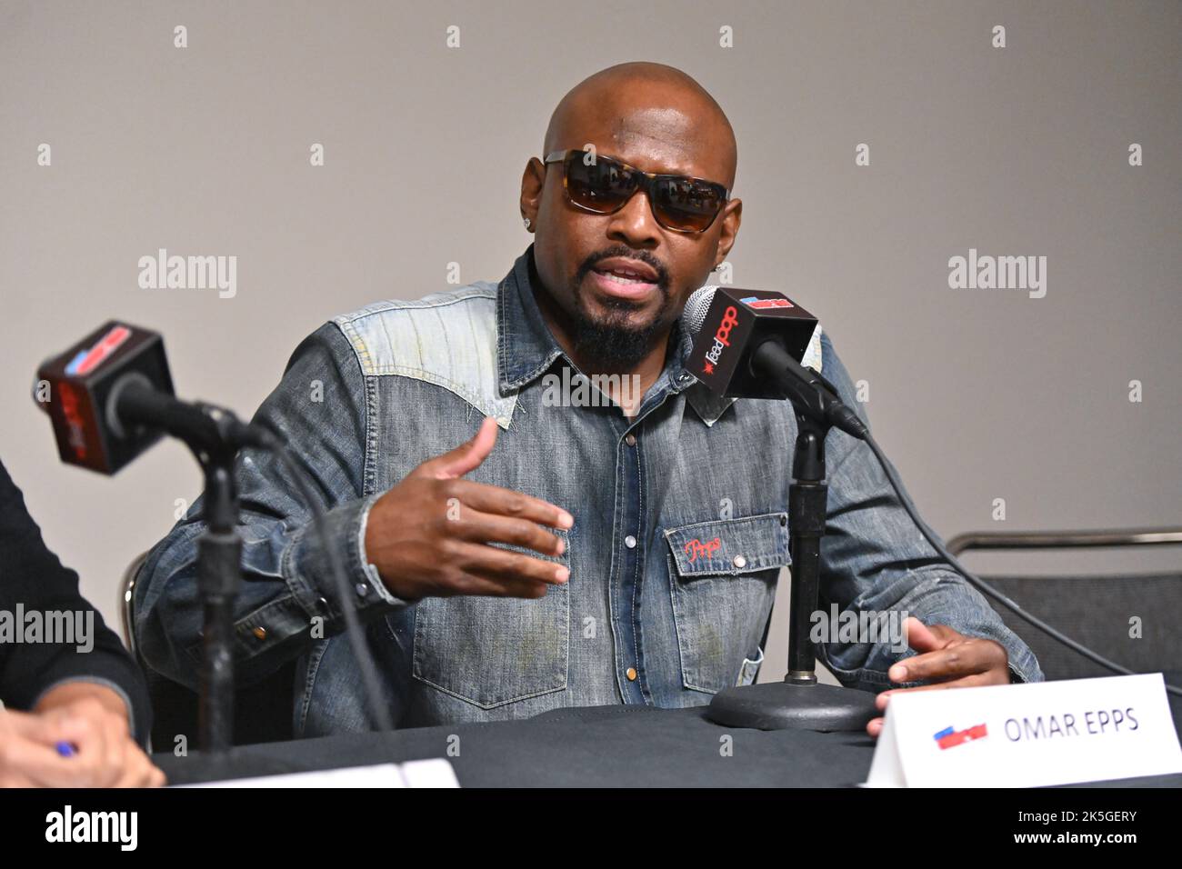 Omar Epps attends the 'Spotlight: Omar Epps for NUBIA:THE AWAKENING' ' panel during New York ...