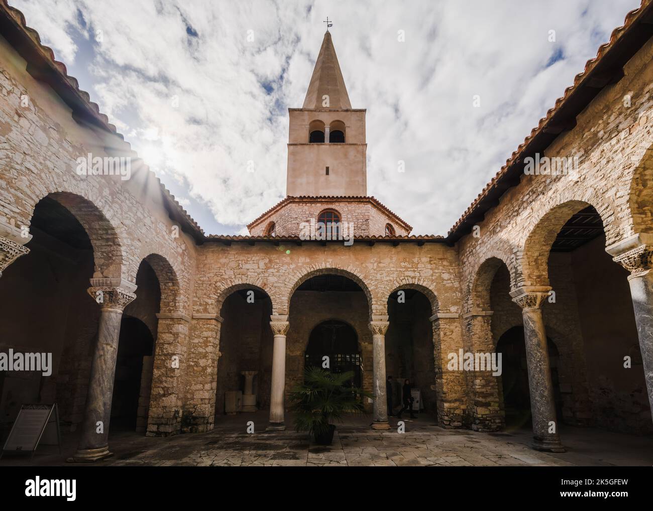The inner space of the Basilica of Porec, Croatia Stock Photo - Alamy