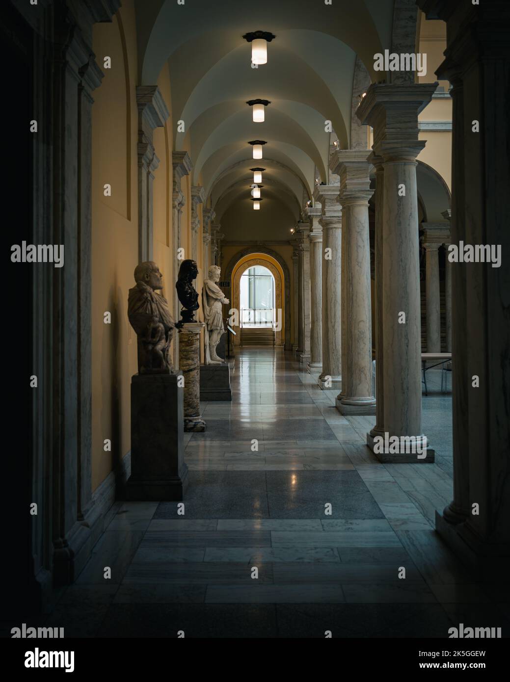 Arches inside the Walters Art Museum, Baltimore, Maryland Stock Photo ...