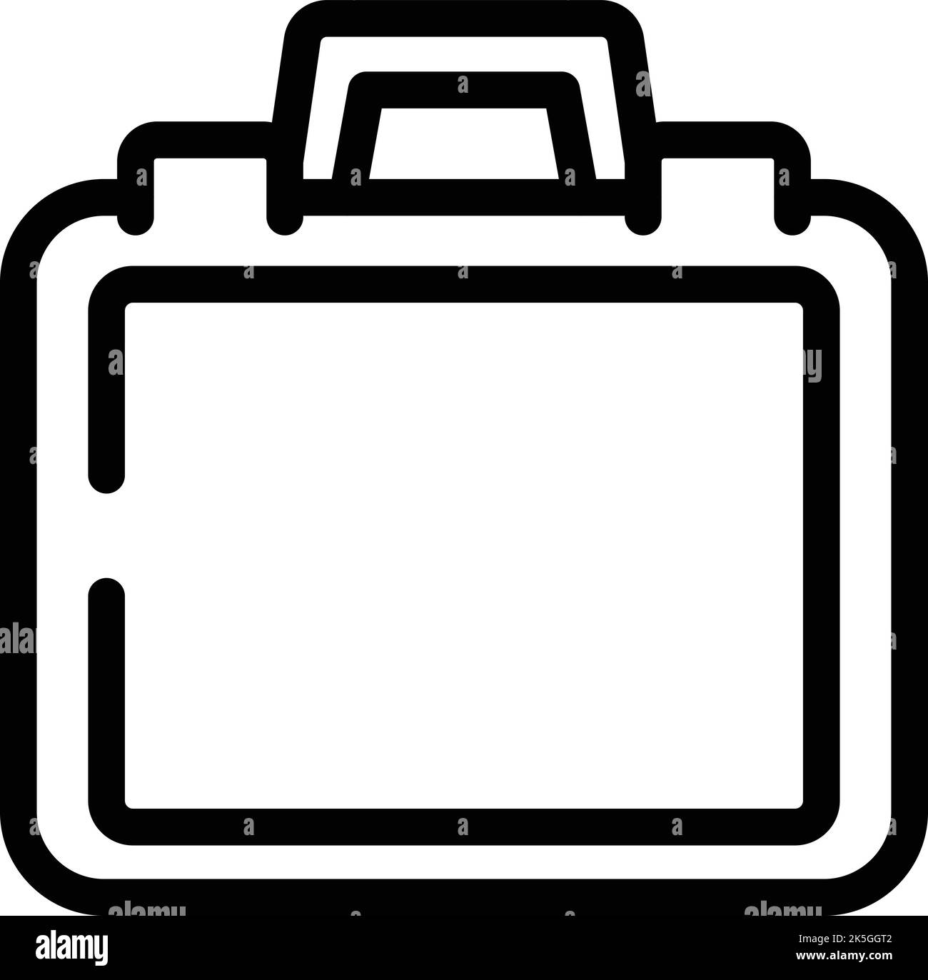 Carpentry case icon outline vector. Equipment kit. Repair hammer Stock ...