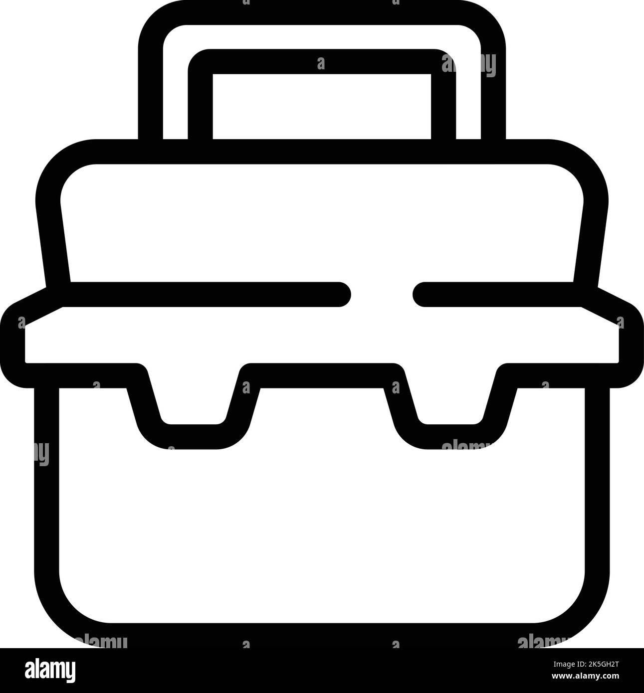 Maintenance toolbox icon outline vector. Tool box. Open kit Stock ...